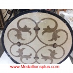 Valencia II 36" Stone Floor Medallion - MedallionsPlus.com - Floor ...