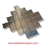 Arabesque Stainless Steel Tile - MedallionsPlus.com - Floor Medallions ...
