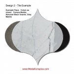 Waterjet Tile - Design 2 - MedallionsPlus.com - Floor Medallions on ...