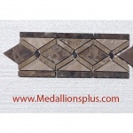 Marble Chain - Tile Border Honed 5" x 12" - MedallionsPlus.com - Floor ...