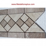 Travertine and Marble Diamond- Tile Border 5" x 12" - MedallionsPlus ...