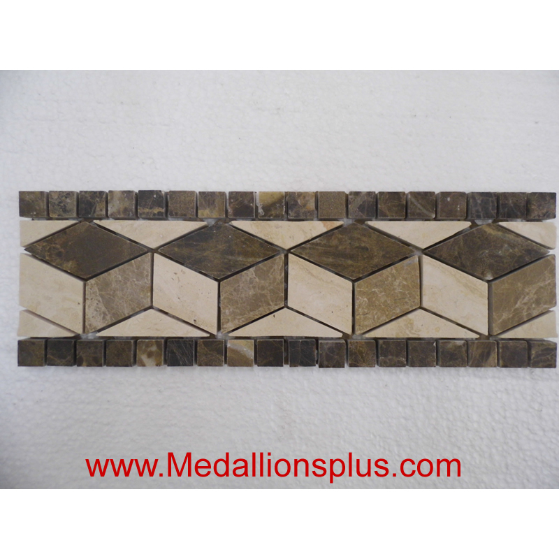 Granite and Marble II Non-Polished - Tile Border 4" x 12 ...