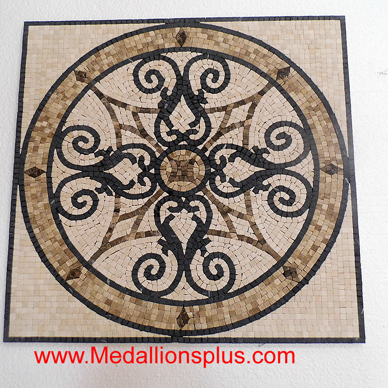 Square Mosaics - Design 26 - MedallionsPlus.com - Floor Medallions on ...