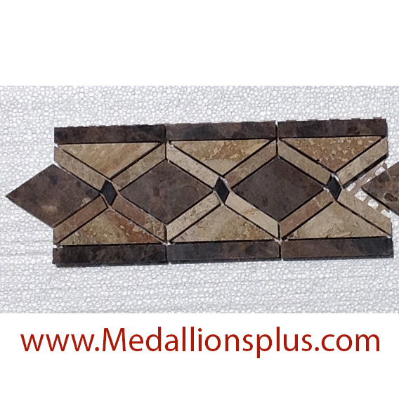 Marble Chain - Tile Border Polished 5" x 12" - MedallionsPlus.com ...