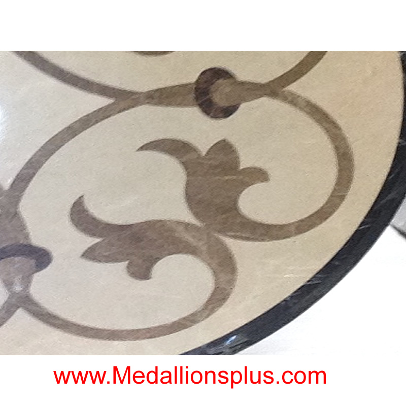Valencia II 36" Stone Floor Medallion - MedallionsPlus.com - Floor ...