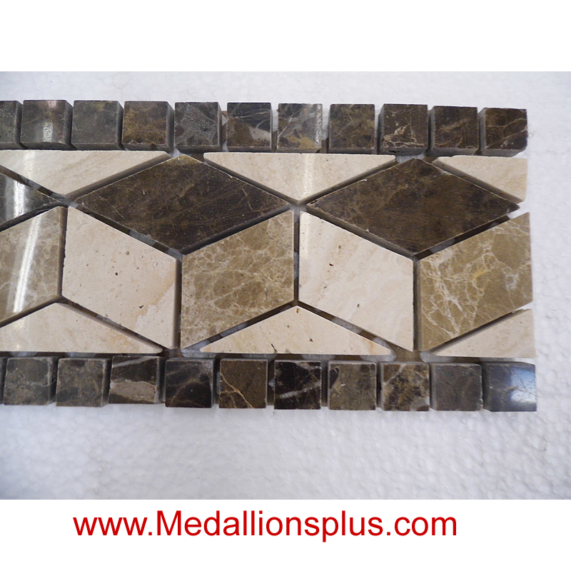 Granite and Marble II Polished - Tile Border 4" x 12" - MedallionsPlus ...