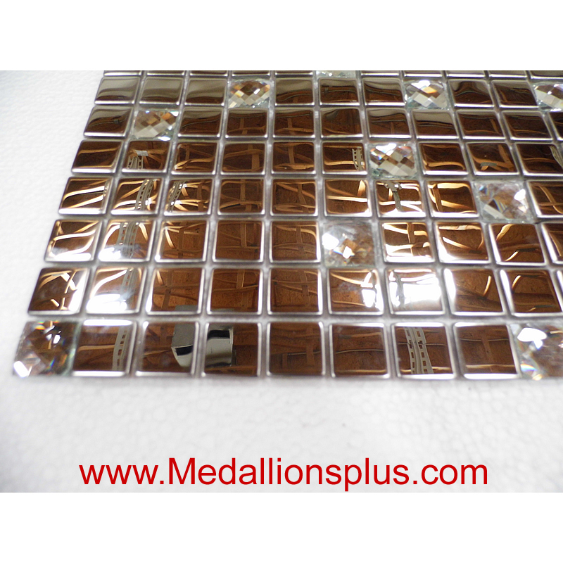 Stainless Steel Backsplash Shimmer - MedallionsPlus.com - Floor ...
