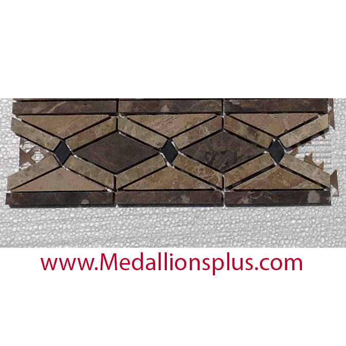 Marble Chain - Tile Border 4" x 12" - MedallionsPlus.com - Floor ...