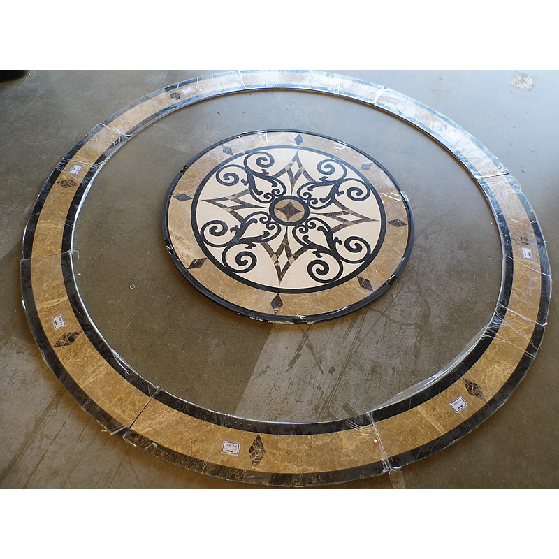 Round Stone Floor Medallions - MedallionsPlus.com - Floor Medallions on ...