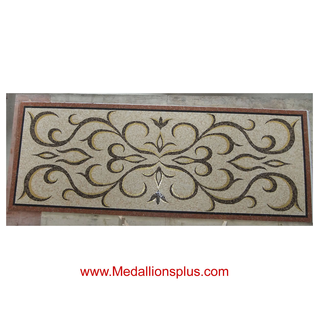 Rectangle Mosaics - Design 6 - MedallionsPlus.com - Floor Medallions on ...