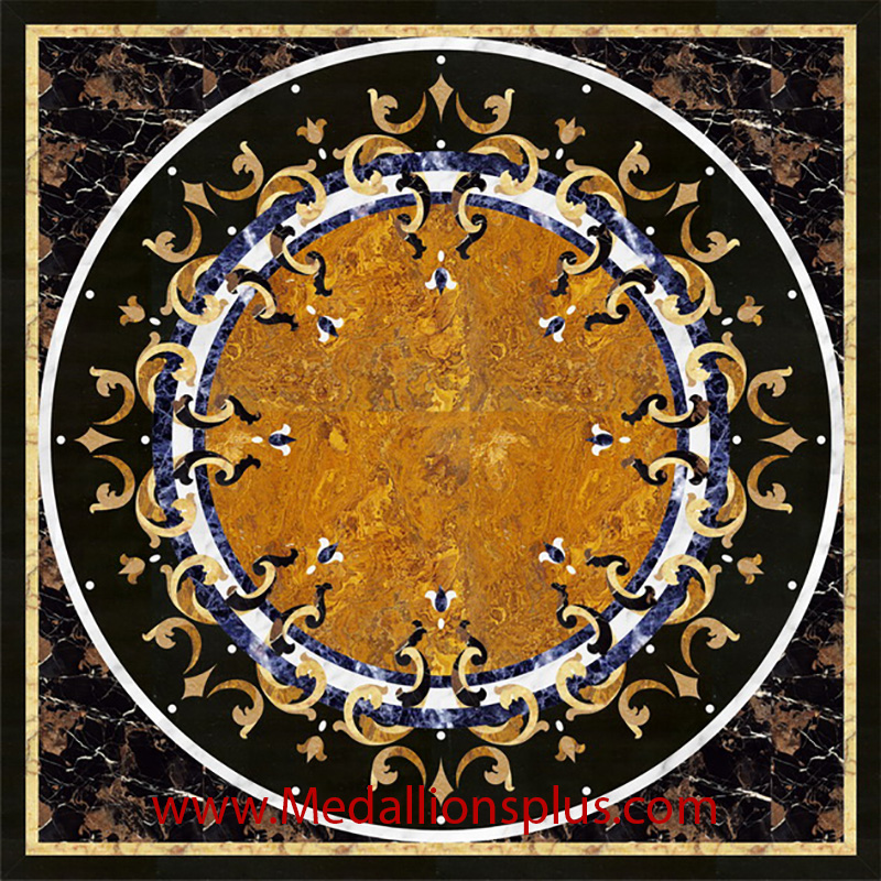 Waterjet Square - Design 10 - MedallionsPlus.com - Floor Medallions on ...
