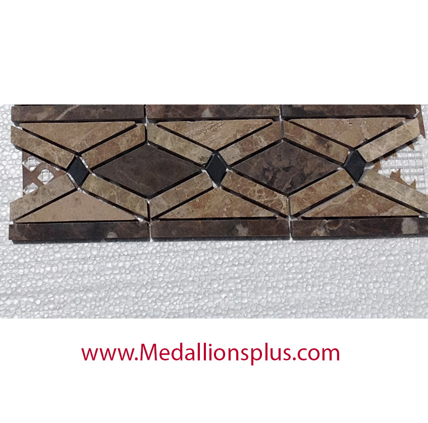 Marble Chain - Tile Border 4" x 12" - MedallionsPlus.com - Floor ...