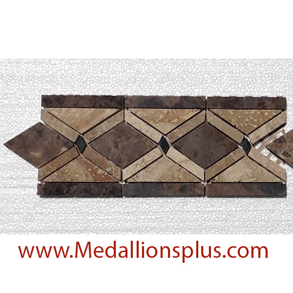 Marble Chain - Tile Border Polished 5" x 12" - MedallionsPlus.com ...